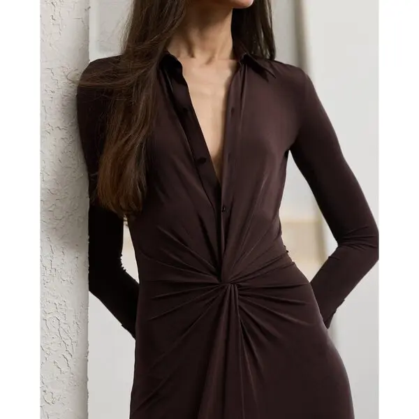 Ralph Lauren Twist-front Jersey Day Dress