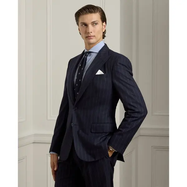 Ralph Lauren Gregory Hand-tailored Pinstripe Suit