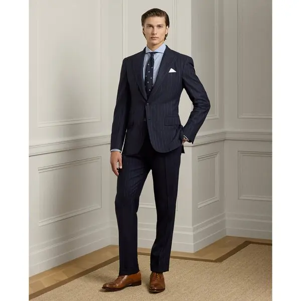 Ralph Lauren Gregory Hand-tailored Pinstripe Suit