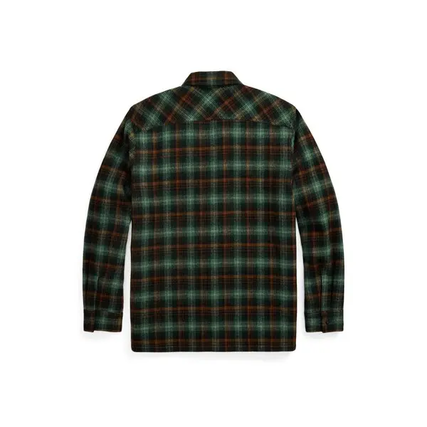 Ralph Lauren Plaid Wool Twill Overshirt