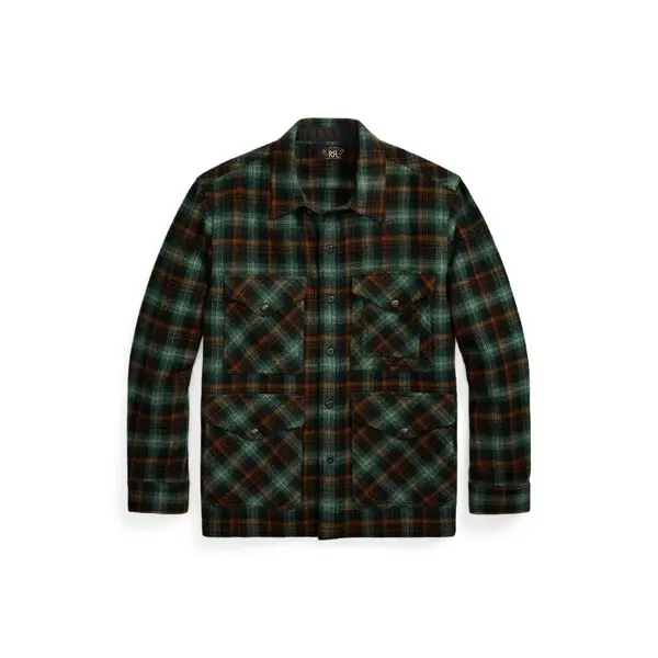 Ralph Lauren Plaid Wool Twill Overshirt