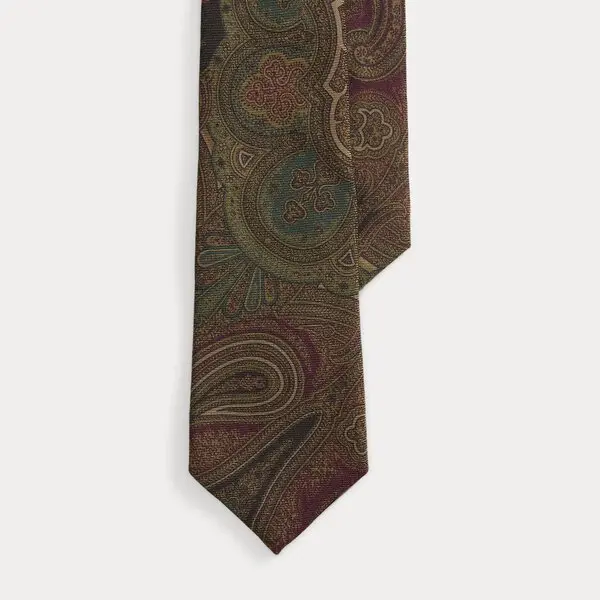 Ralph Lauren Paisley Cashmere-silk Tie