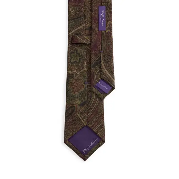 Ralph Lauren Paisley Cashmere-silk Tie