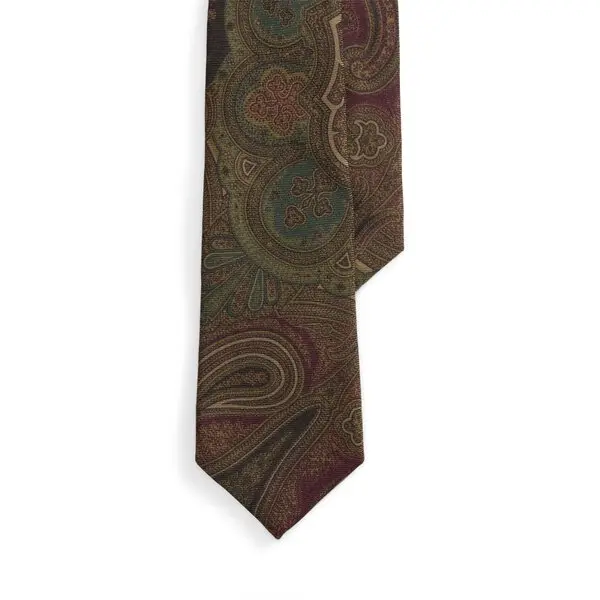 Ralph Lauren Paisley Cashmere-silk Tie