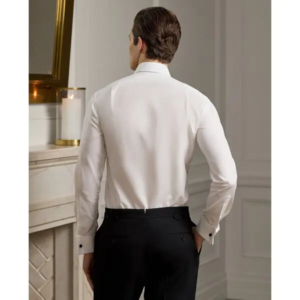 Ralph Lauren Poplin French Cuff Tuxedo Shirt