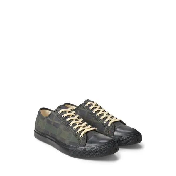Ralph Lauren Check-print Oilcloth Sneaker