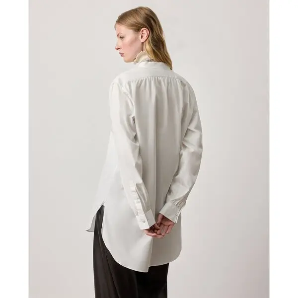 Ralph Lauren Abbie Cotton Broadcloth Blouse