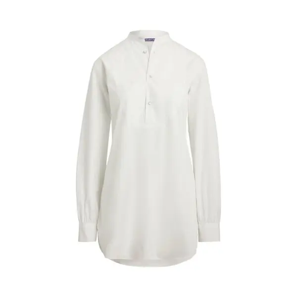 Ralph Lauren Abbie Cotton Broadcloth Blouse