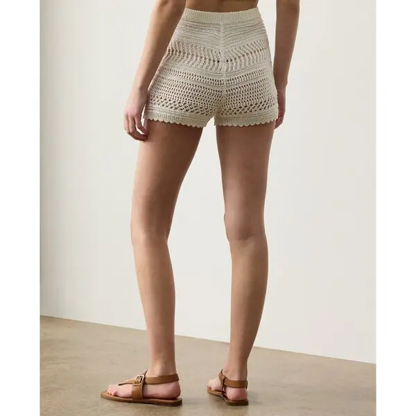 Ralph Lauren Pointelle-knit Short - Cream