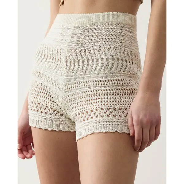 Ralph Lauren Pointelle-knit Short - Cream