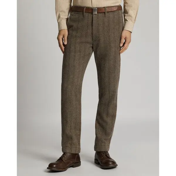 Ralph Lauren Wool-cotton Herringbone Officer’s Pant