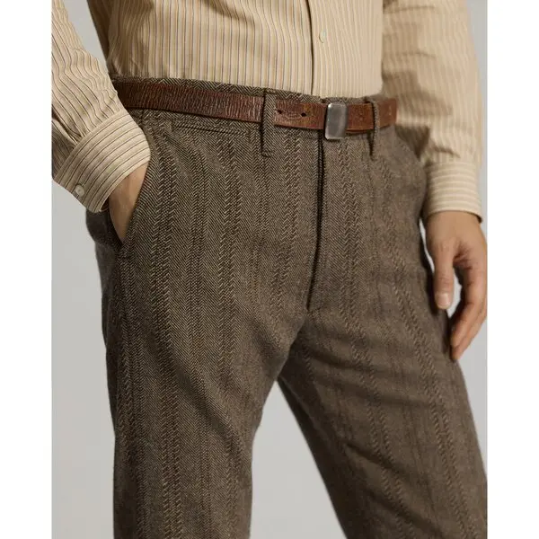 Ralph Lauren Wool-cotton Herringbone Officer’s Pant