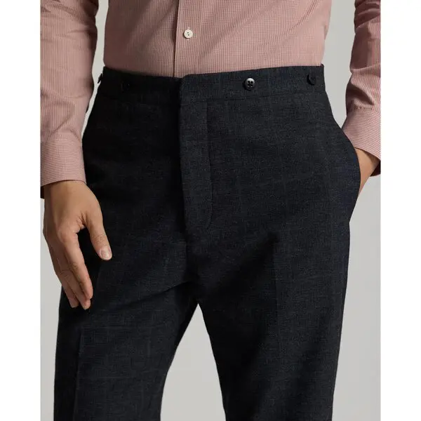 Ralph Lauren Slim Fit Indigo Checked Suit Trouser