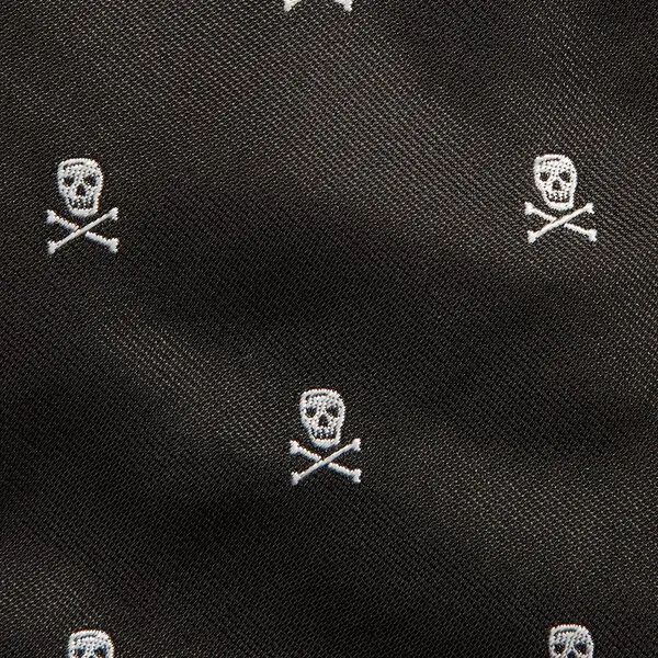 Ralph Lauren Skull-and-bones Silk Repp Tie - Black