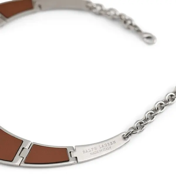 Ralph Lauren Inset-wood Plaque Necklace