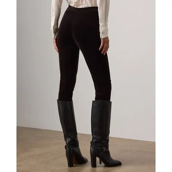 Ralph Lauren Ryann Stretch Velvet Legging