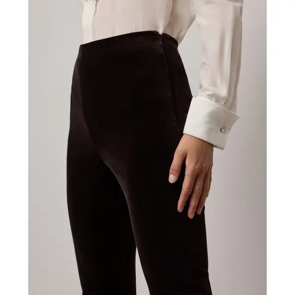 Ralph Lauren Ryann Stretch Velvet Legging