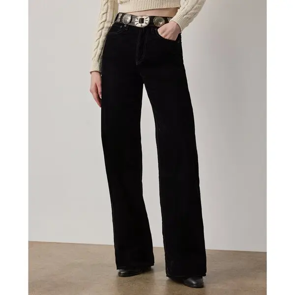 Ralph Lauren Mae Flocked Wide-leg Jean