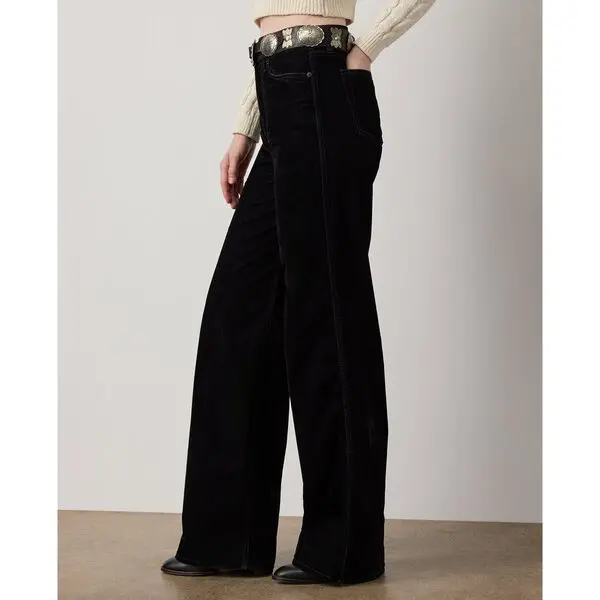 Ralph Lauren Mae Flocked Wide-leg Jean