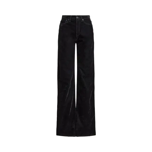 Ralph Lauren Mae Flocked Wide-leg Jean