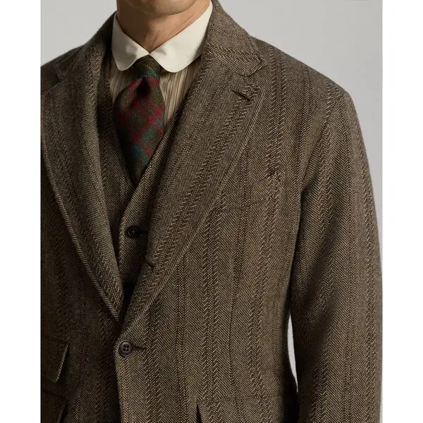 Ralph Lauren Unconstructed Herringbone Sport Coat