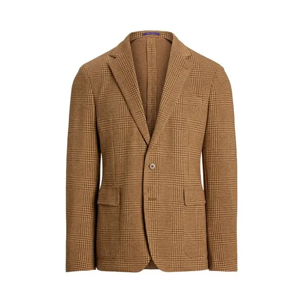Ralph Lauren Hadley Hand-tailored Plaid Jersey Jacket