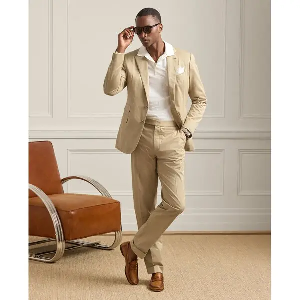 Ralph Lauren Gregory Hand-tailored Sateen Trouser