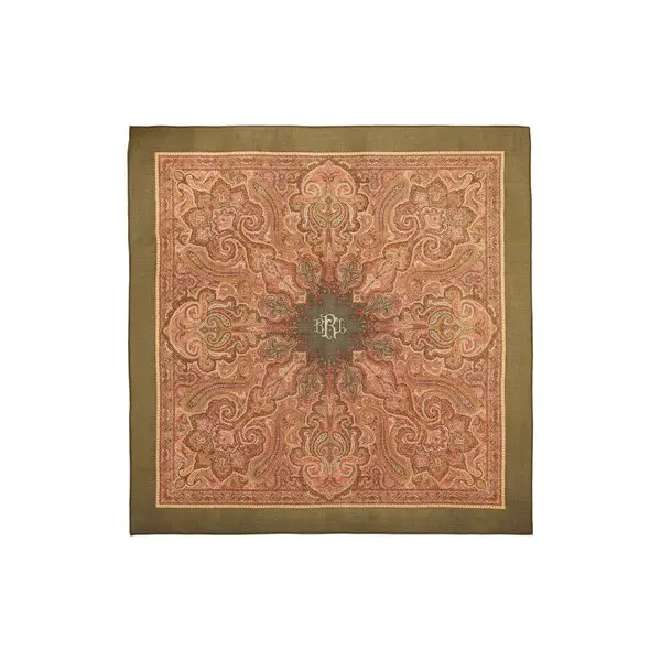 Ralph Lauren Paisley Wool Gauze Scarf