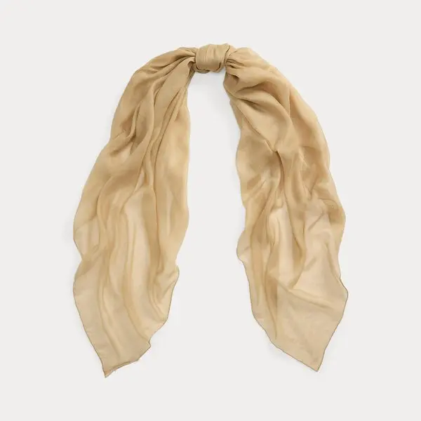 Ralph Lauren Cashmere-silk Pashmina Scarf - Lux Tan