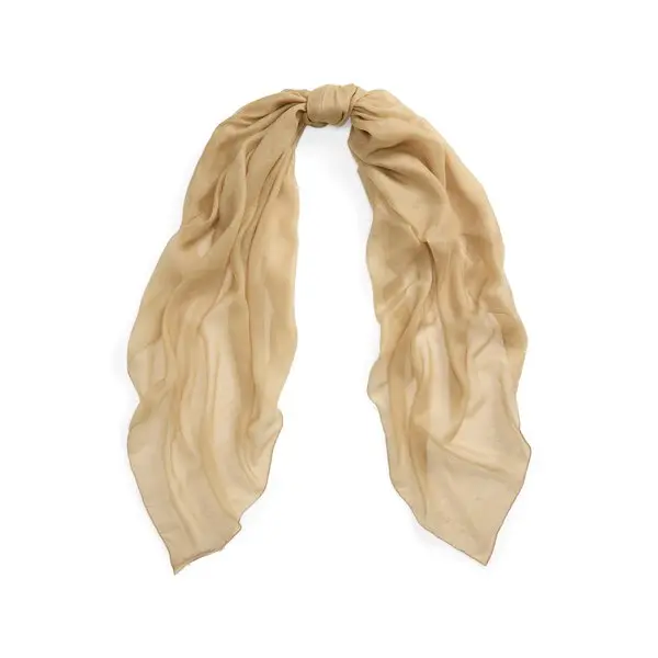 Ralph Lauren Cashmere-silk Pashmina Scarf - Lux Tan