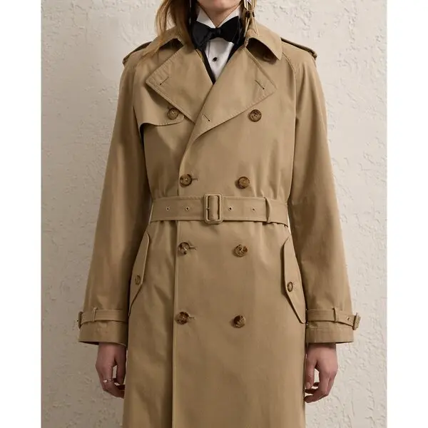 Ralph Lauren Niles Cotton Twill Trench Coat