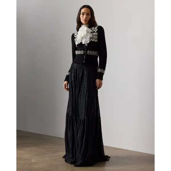 Ralph Lauren Cashmere Jacquard Cardigan