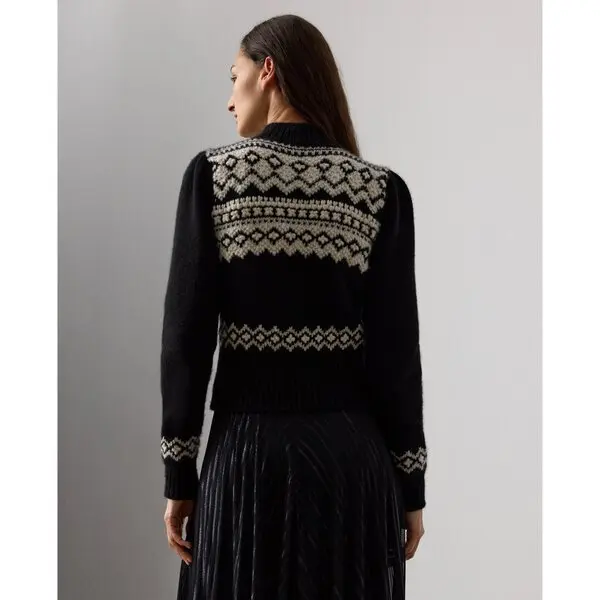 Ralph Lauren Cashmere Jacquard Cardigan