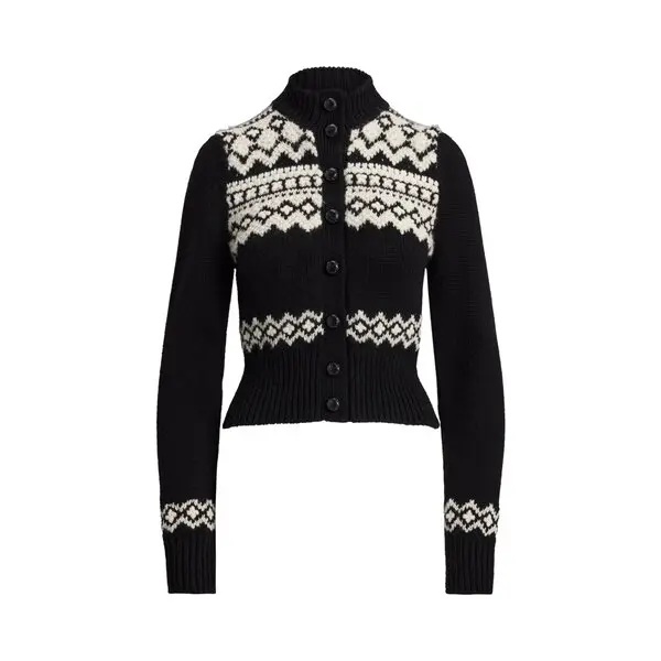 Ralph Lauren Cashmere Jacquard Cardigan