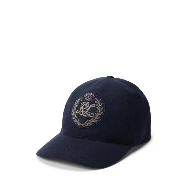 Ralph Lauren Bullion Crest Wool Ball Cap
