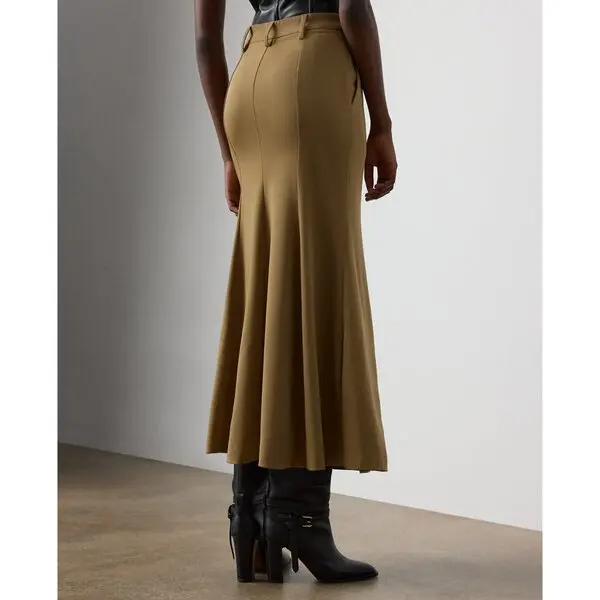 Ralph Lauren Teyanna Wool Gabardine Skirt
