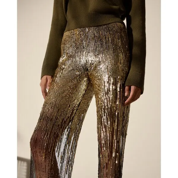Ralph Lauren Bradlee Embellished Tulle Pant