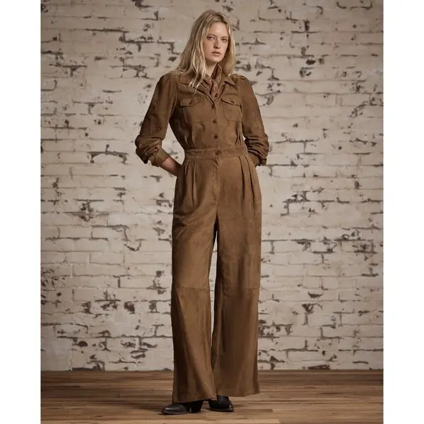 Ralph Lauren Suede Coverall