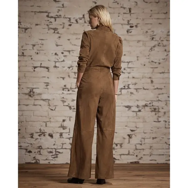 Ralph Lauren Suede Coverall