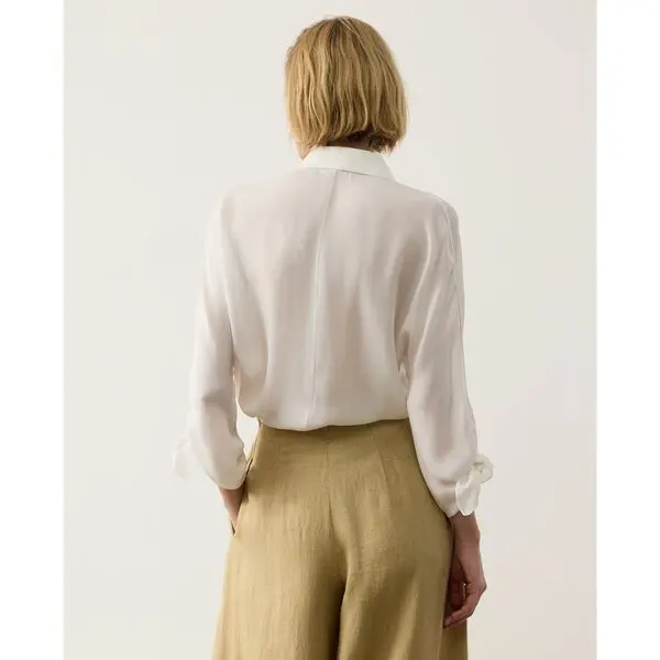Ralph Lauren Karen Silk Georgette Blouse