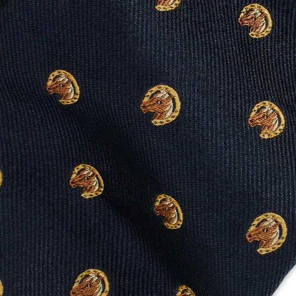 Ralph Lauren Equestrian Silk Club Tie