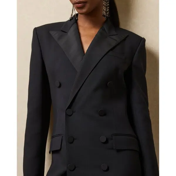 Ralph Lauren Cottrell Double-breasted Cocktail Dress