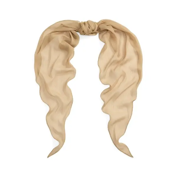 Ralph Lauren Beaded Crinkle Chiffon Diamond Scarf