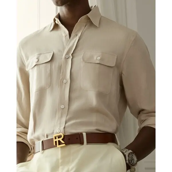 Ralph Lauren Silk-linen Shirt - Summer Sand