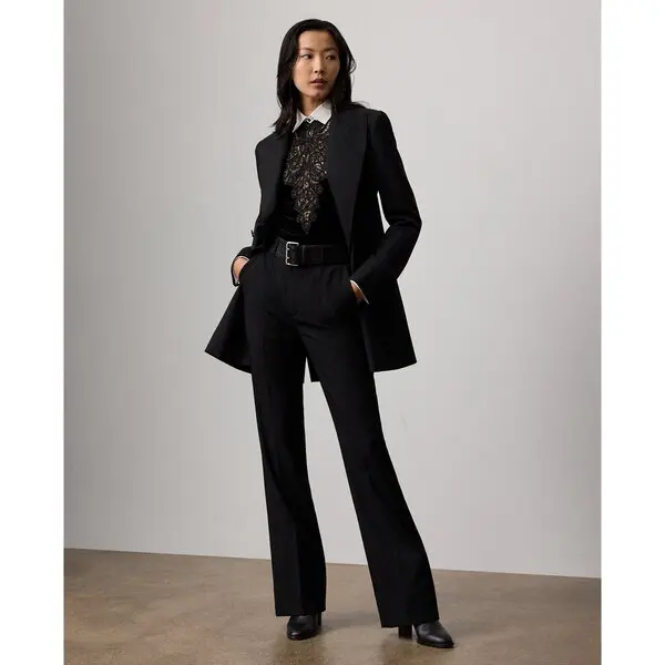 Ralph Lauren Missy Embellished Velvet Shirt