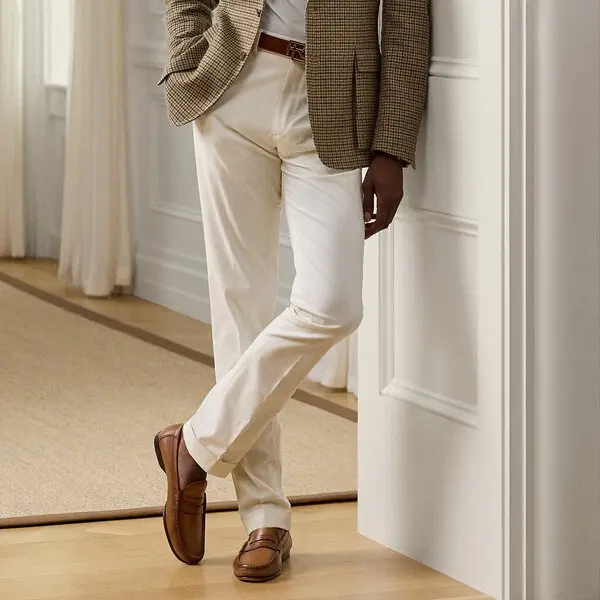 Ralph Lauren Hand-tailored Stretch Chino Trouser - Classic Cream