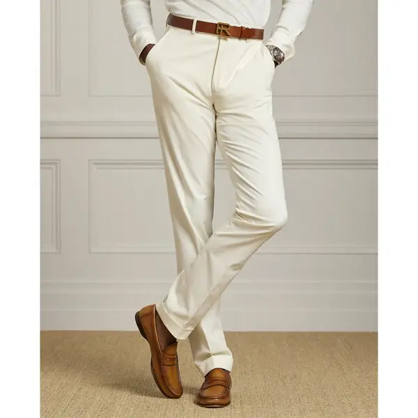 Ralph Lauren Hand-tailored Stretch Chino Trouser - Classic Cream
