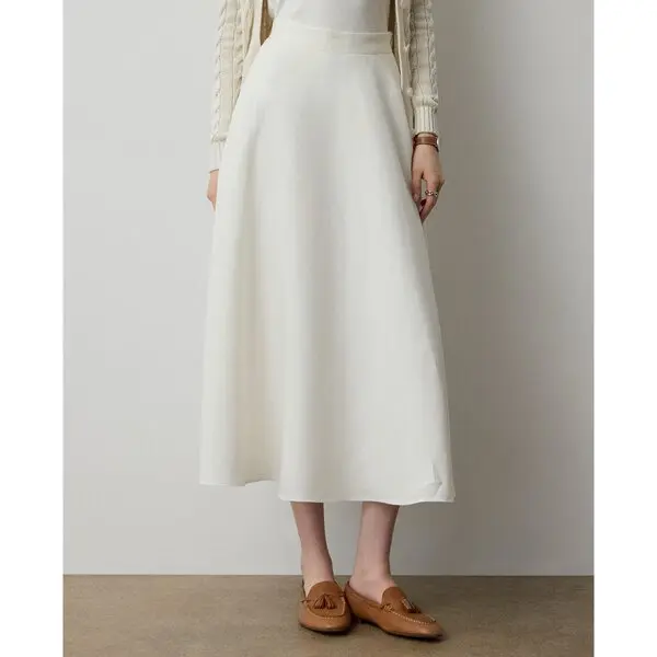 Ralph Lauren Erica Linen Skirt - Cream