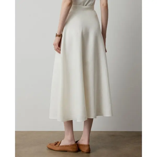 Ralph Lauren Erica Linen Skirt - Cream