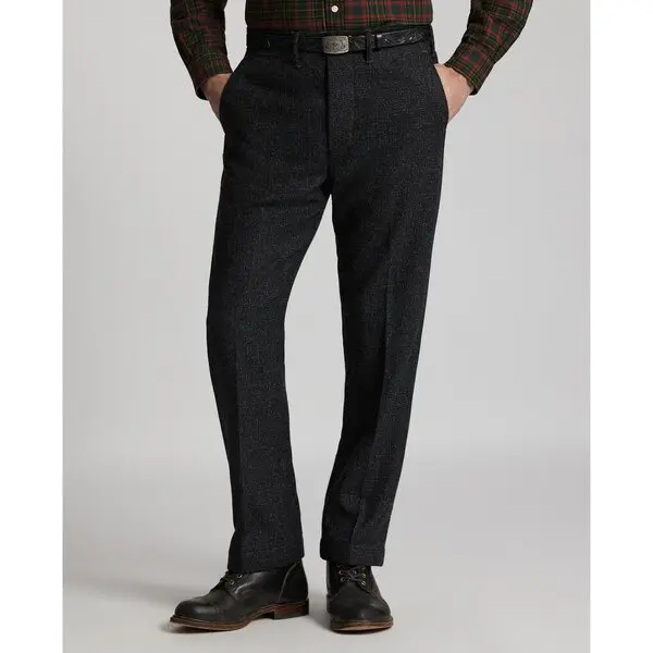 Ralph Lauren Wool-cotton Officer’s Pant - Black/grey Multi